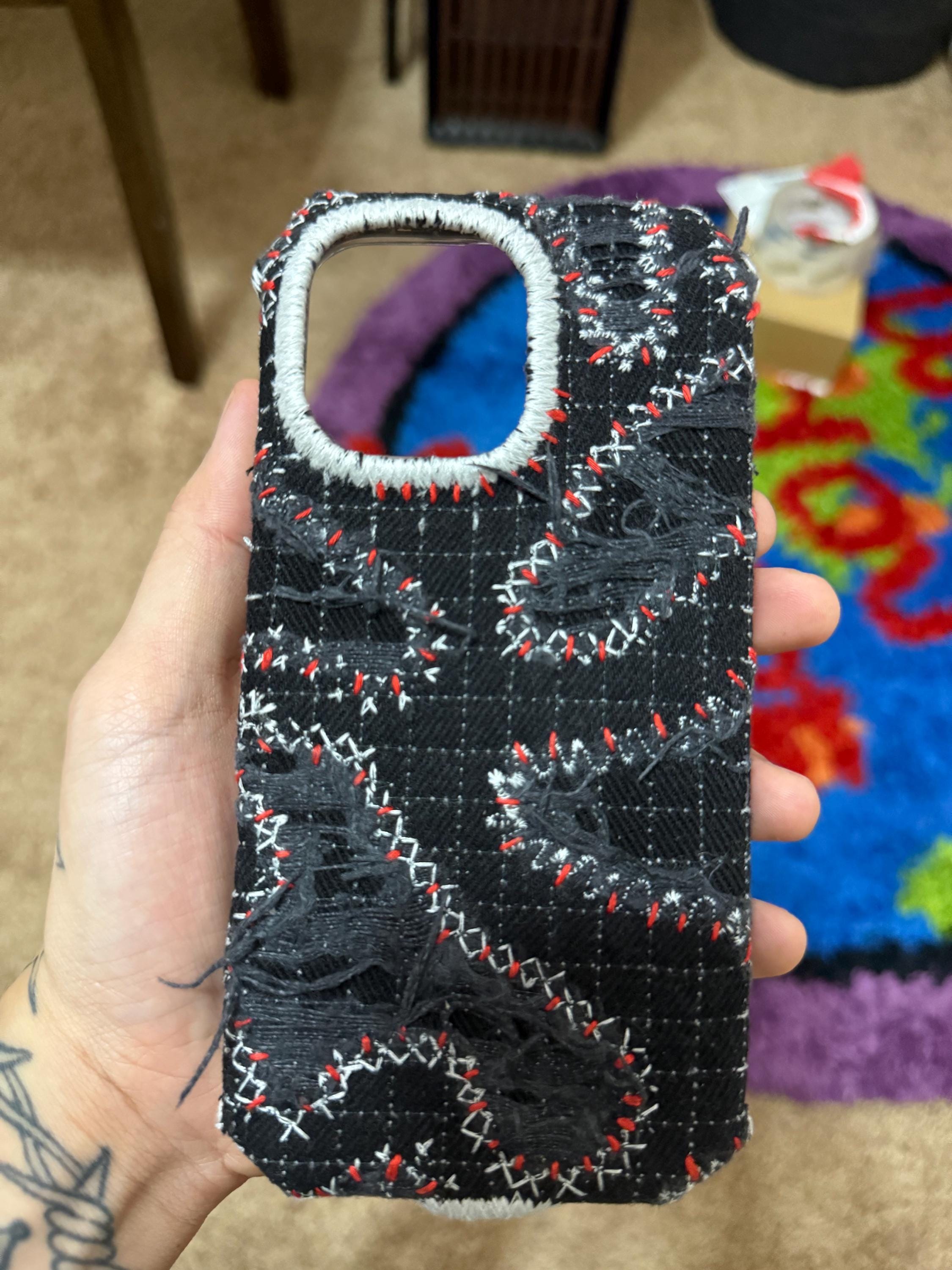 Reconstructed Boro & Sashiko Ends.rp Style Denim Phone Case - Etsy