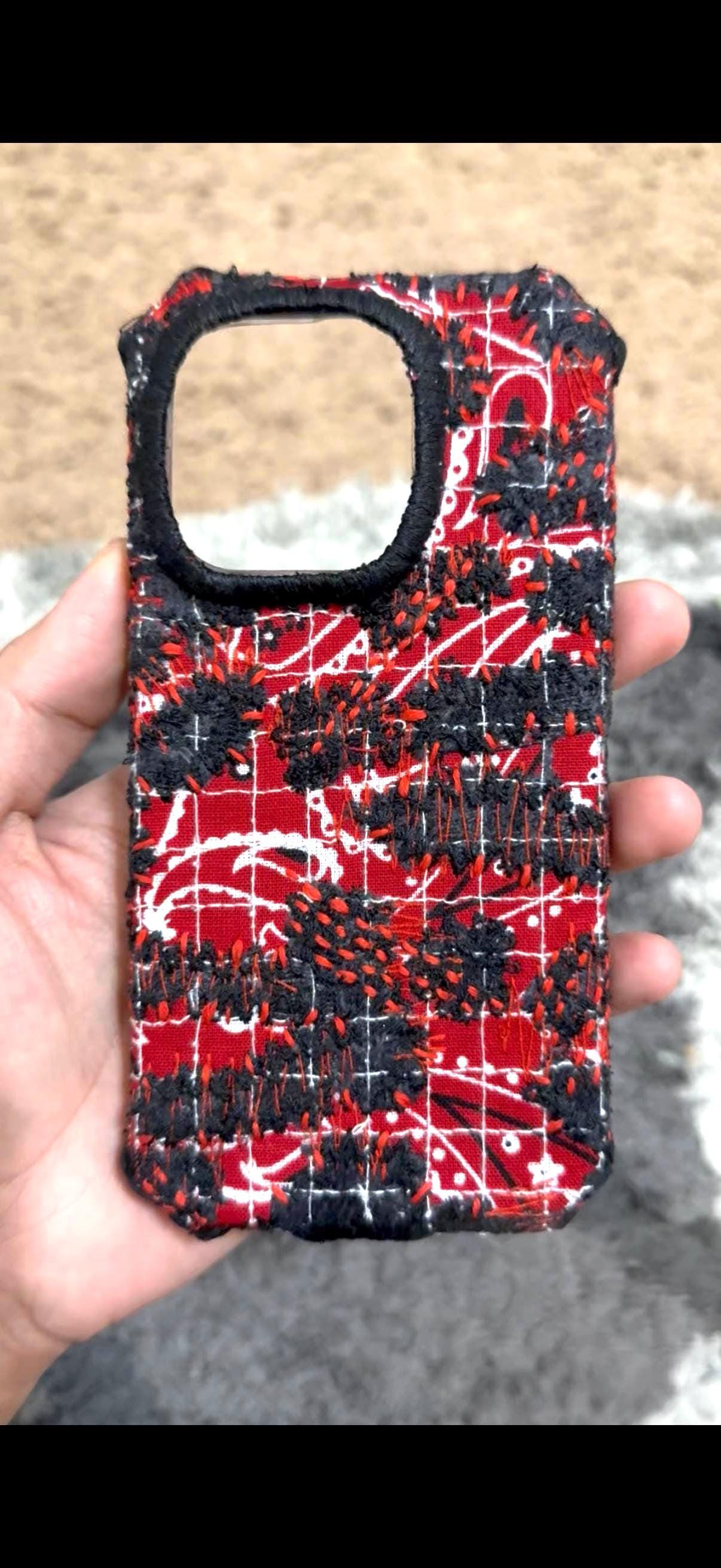 Reconstructed Boro & Sashiko Denim Phone Case - Etsy