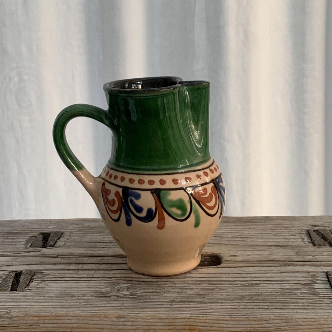 Vintage Hungarian Pottery Pitcher: Mid-century Rustic Ceramic - Etsy