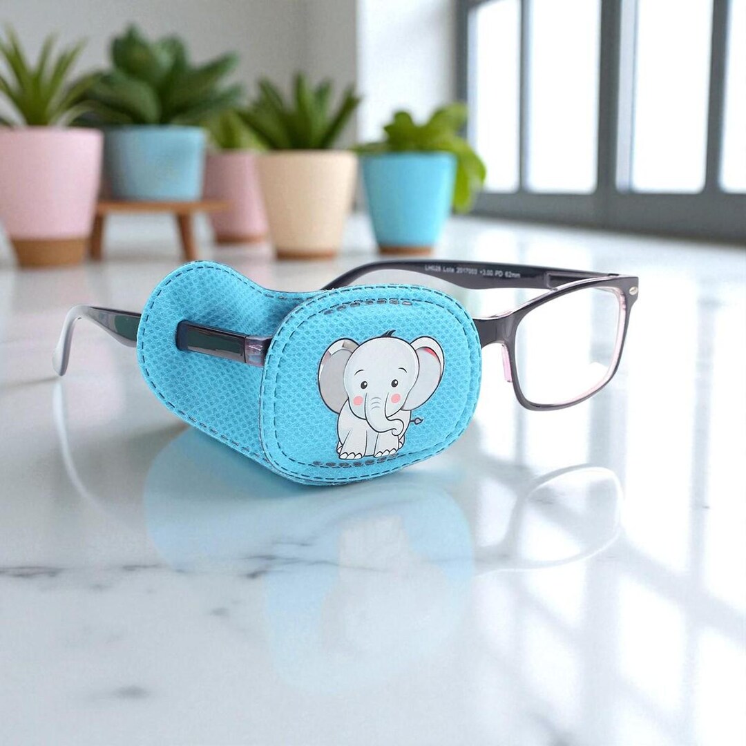 6pcs Kids Eye Patch Set for Glasses | Reusable Cloth Eye Covers | Soft ...