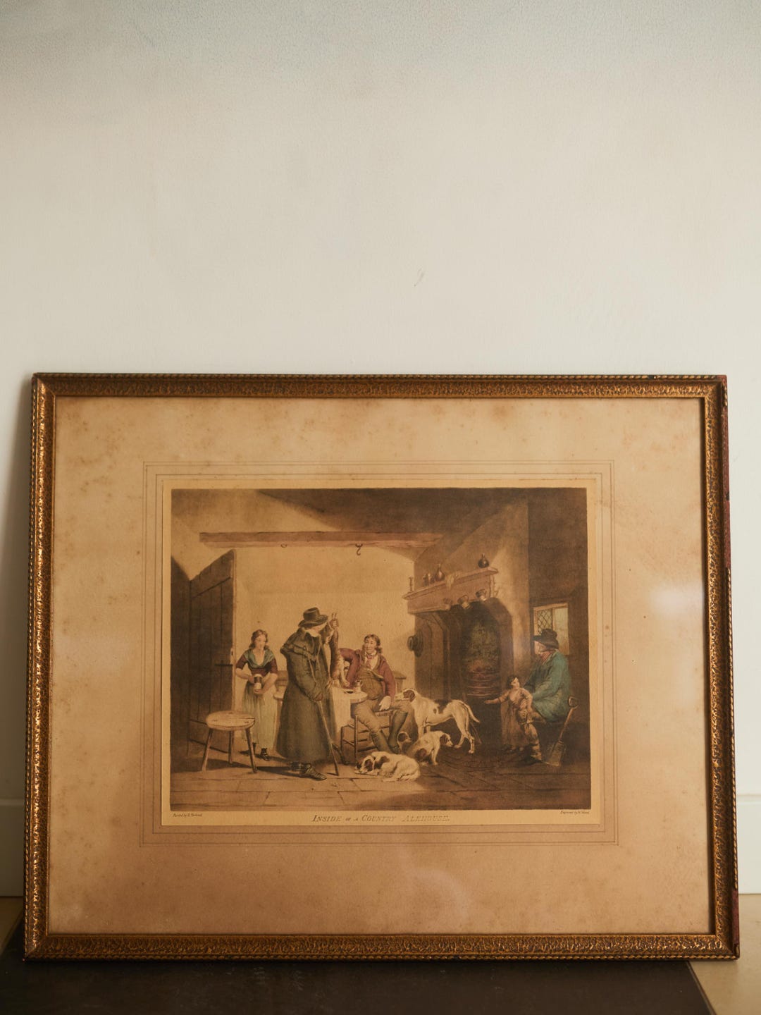 Antique Lithograph “inside of a Country Alehouse” – G. Morland, by W ...