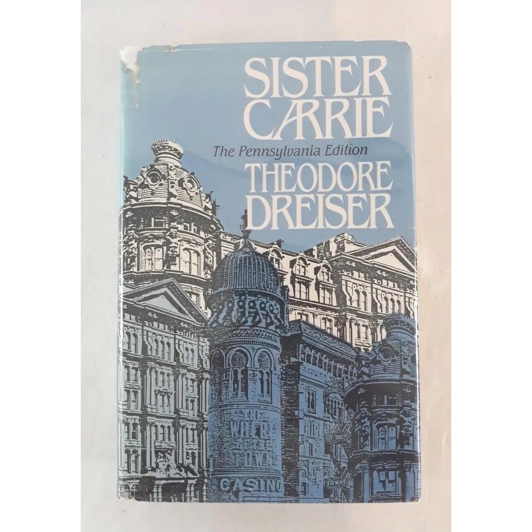 Sister Carrie 1981 Theodore Dreiser the Pennsylvania Edition - Etsy