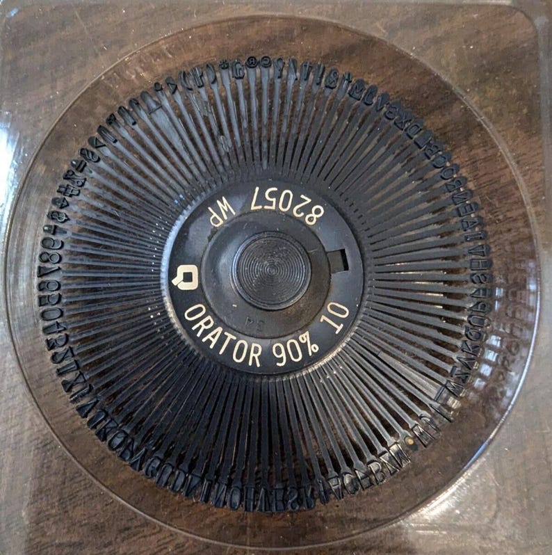 QUME Daisy Wheel Print Wheel - ORATOR 90% 10 - 82057 WP - Etsy