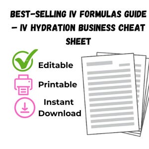 IV Hydration SOP Template | Med Spa & Mobile IV Therapy (pdf) - Etsy
