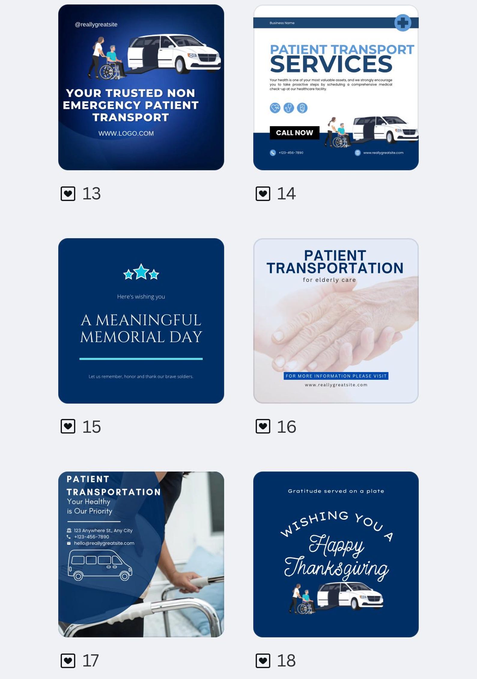 20 Editable Instagram Post Templates for Non-emergency Medical ...