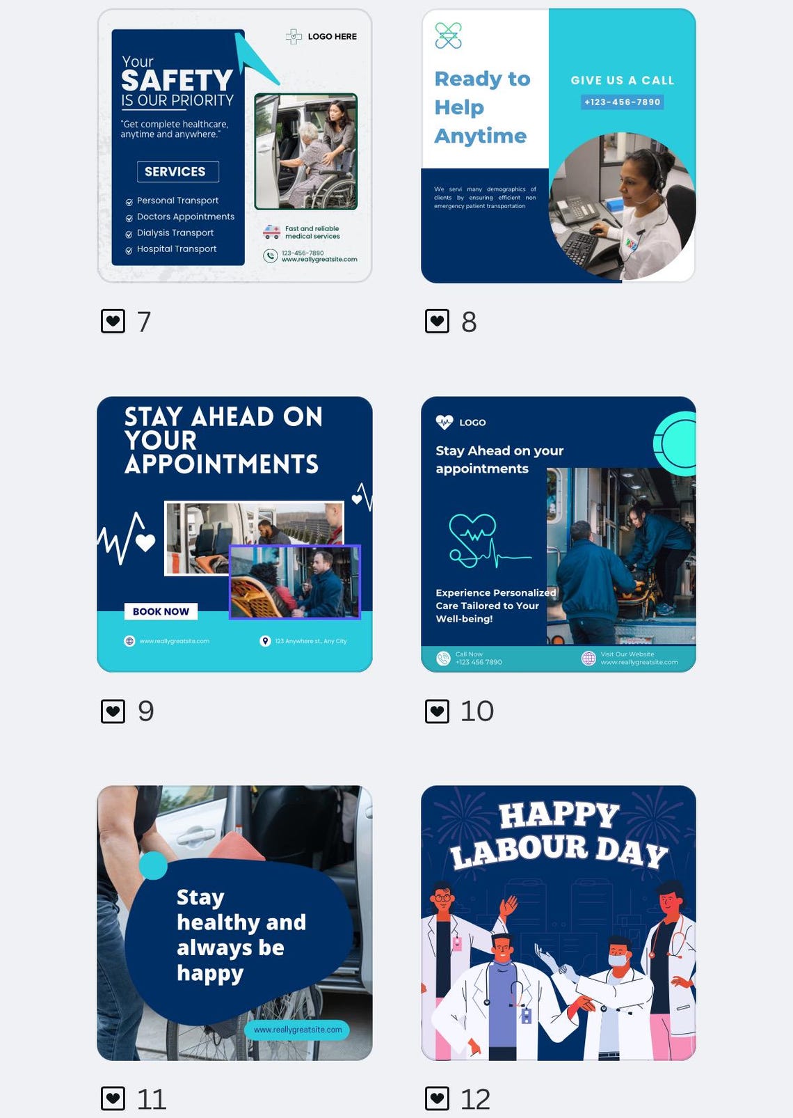 20 Editable Instagram Post Templates for Non-emergency Medical ...