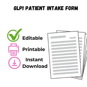 GLP-1 Patient Intake Form: Semaglutide & Tirzepatide Weight Loss Clinic ...