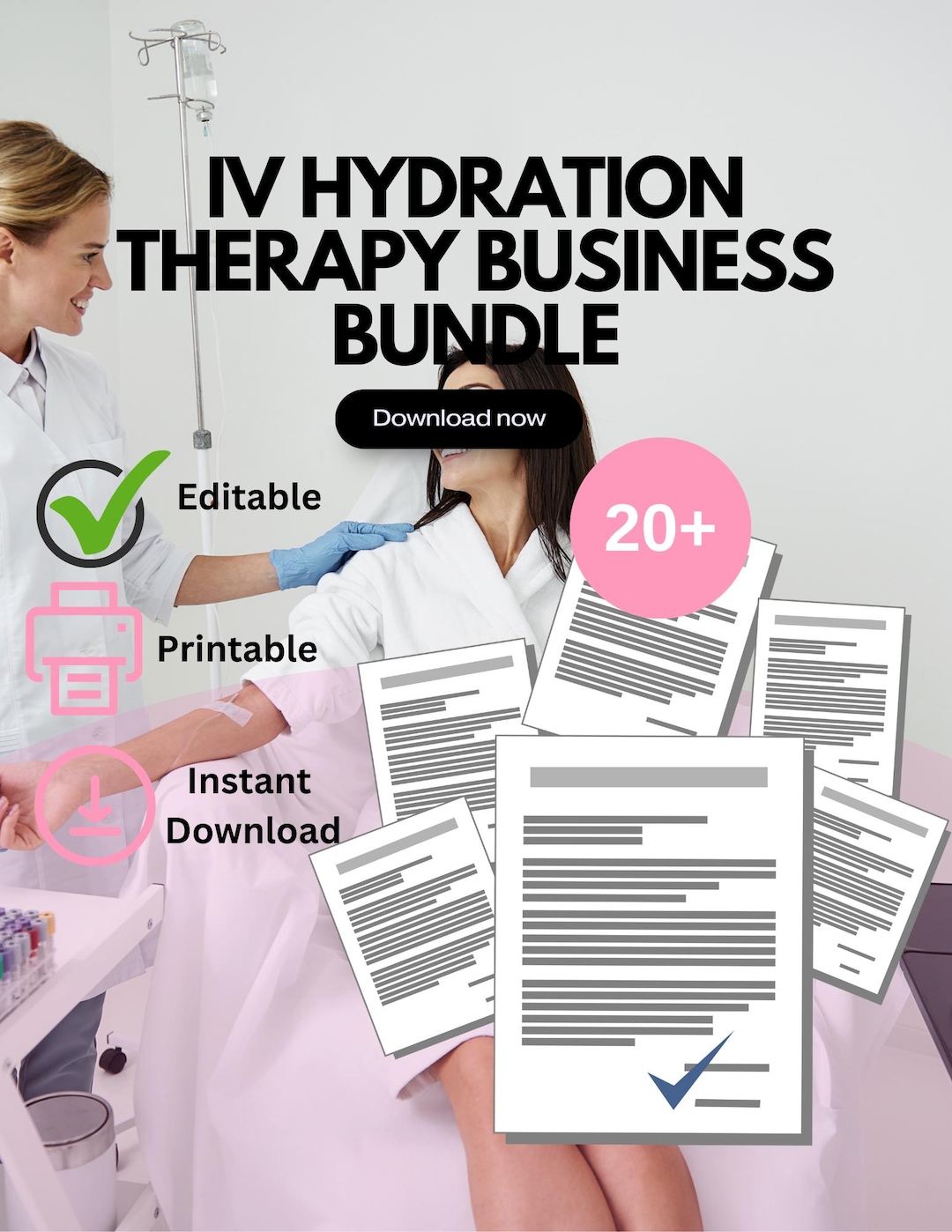 IV Hydration Business Bundle: 20+ Forms, Sops, Templates for Med Spa ...