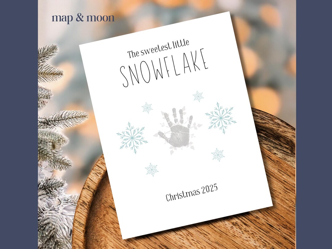 Handprint Keepsake, Christmas Handprint Craft, Baby Handprint Craft ...