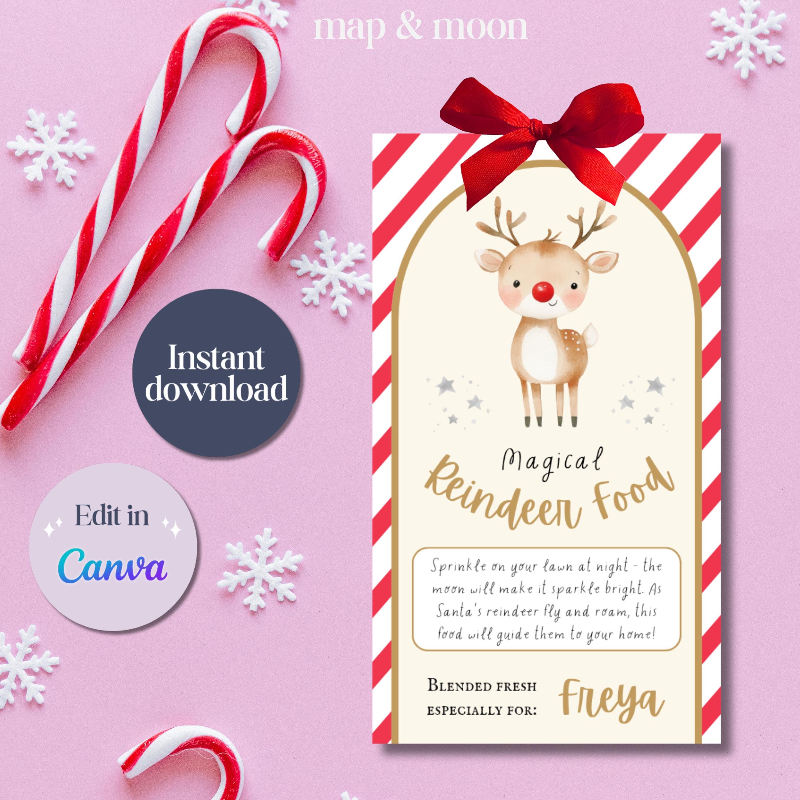Reindeer Tag, Reindeer Food Tag, Magic Reindeer Food, Reindeer Food ...