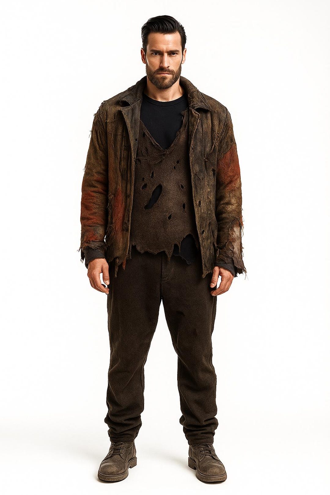 Handmade Freddy Vs Jason Cosplay Costume | Distressed Burlap, Fleece ...