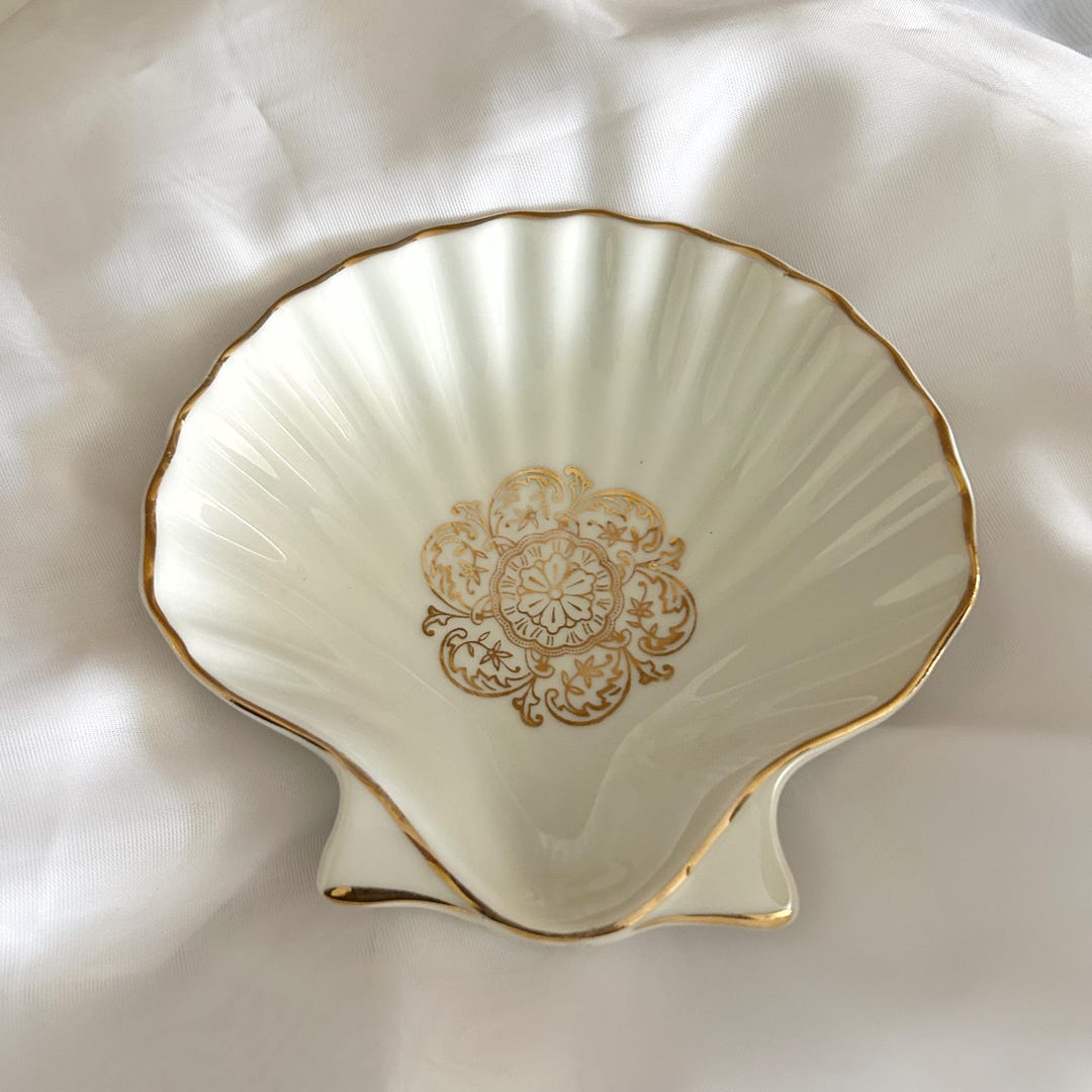 Vintage Limoges Porcelain Clam Shell Shape Vanity Dish FRANCE - Etsy