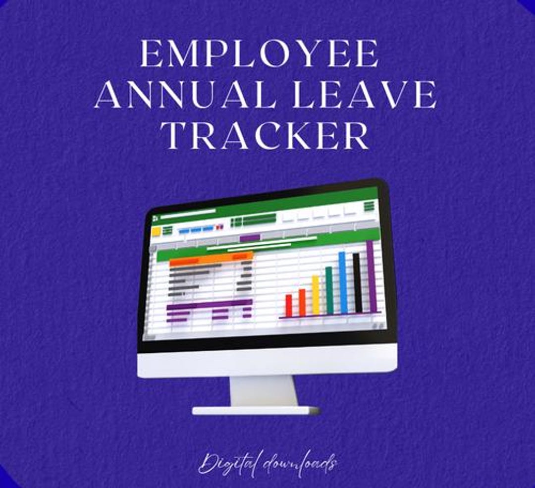 Employee Annual Leave Tracker Excel | Holiday Entitlement Spreadsheet ...