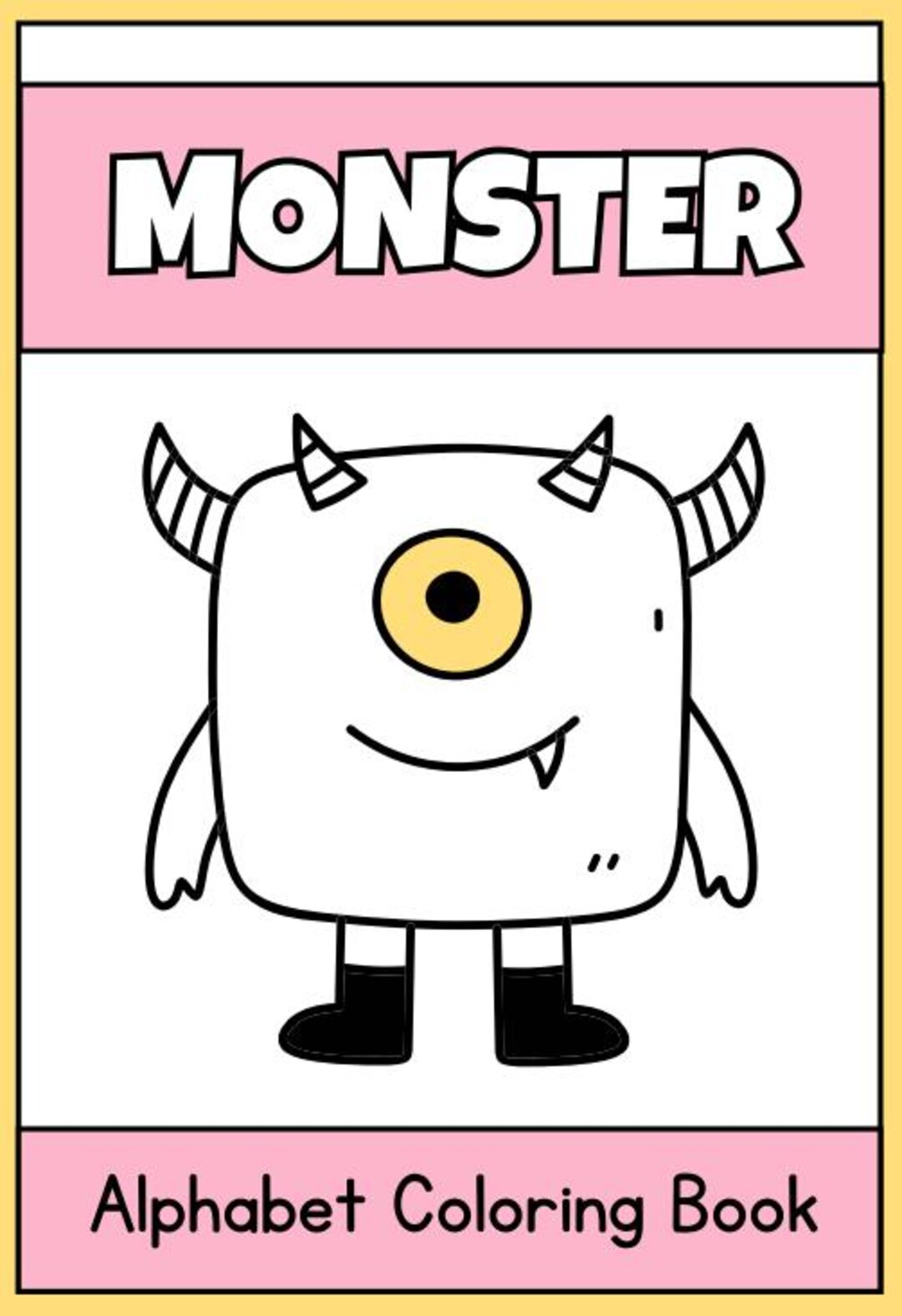 Monster Alphabet Coloring Book – A to Z Fun for Kids | Cute ABC ...