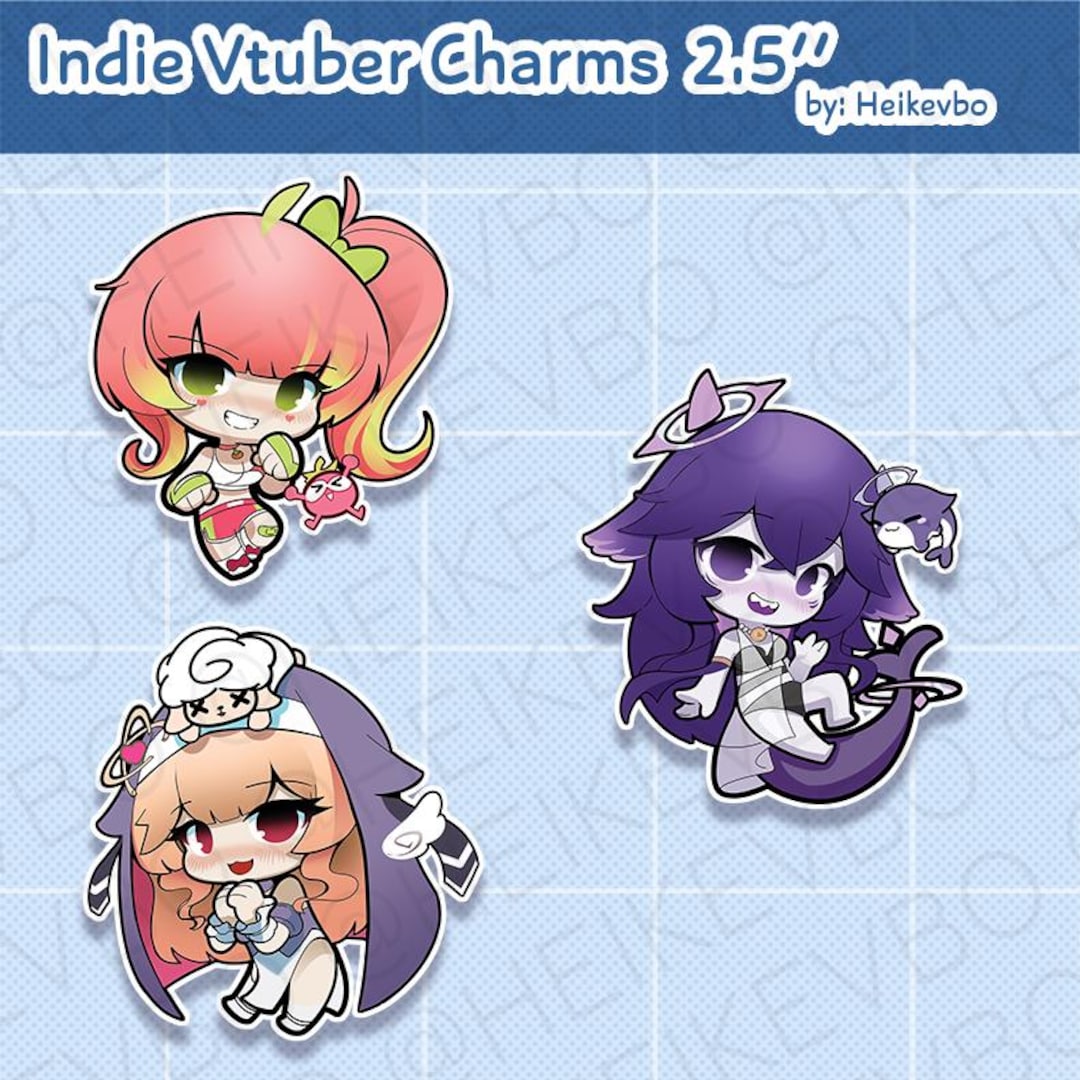 Indie Vtuber Charms! (toma, Suko, Megalodonvt) - Etsy