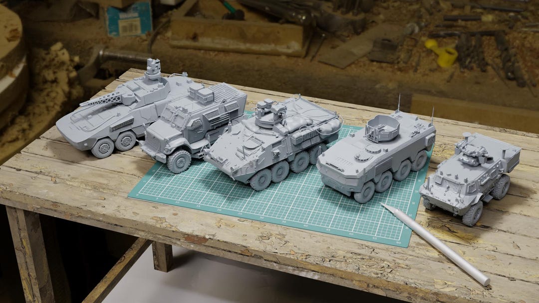 Armored Protection & Defense Fleet | Downloadable 1:56 Scale MRAP ...