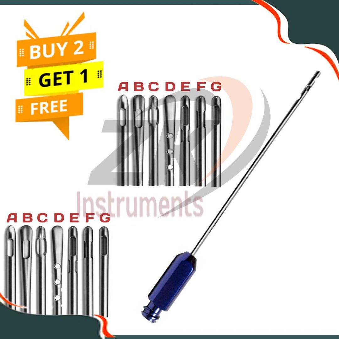 Liposuction Cannula With Luer Lock | Fat Removal Tool | Surgical Grade ...