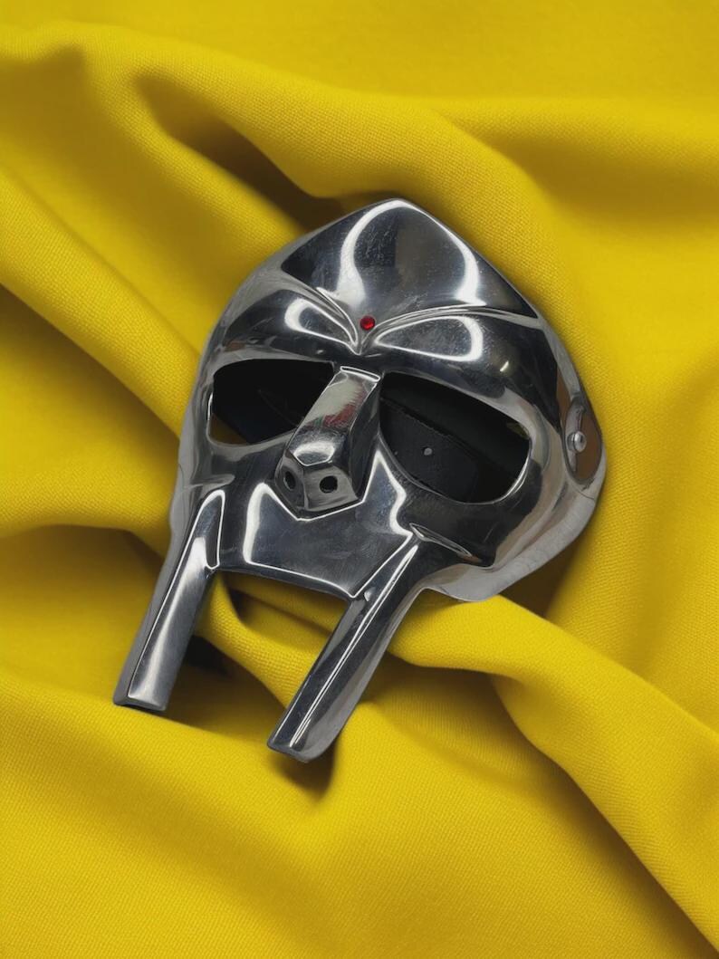 MF Doom Style Villain Mask - Hip Hop Cosplay for Rap Fans, Stage ...
