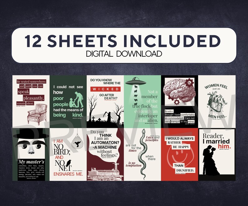 Jane Eyre Key Quotation Posters | Charlotte Brontë | English Literature ...