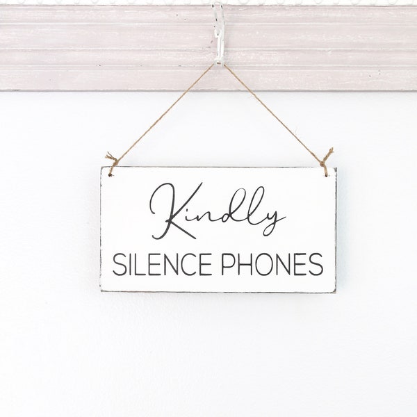 Please Silence Your Phones Sign - Etsy