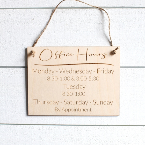 Store Hours Sign - Etsy