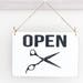 Open and Closed Business Sign, Hair Stylist Sign, Barber Shop Sign ...