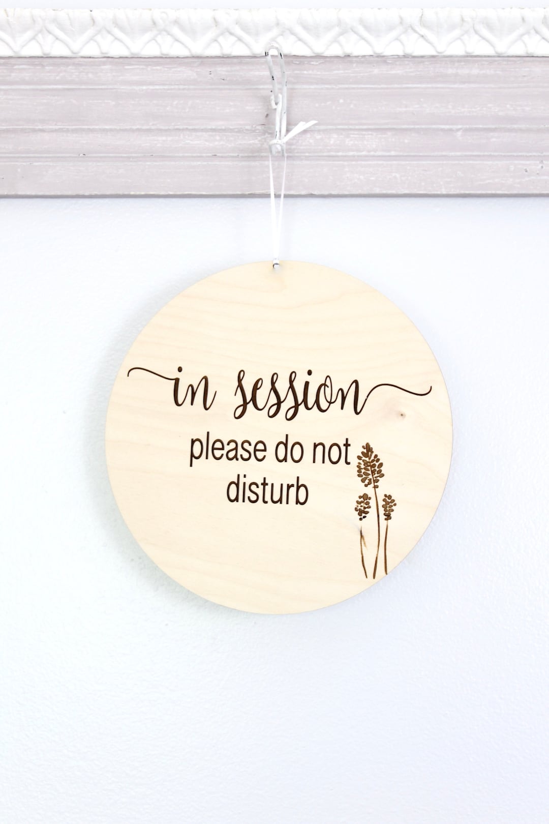 In Session Sign, Welcome Sign, Spa Sign, Laser Engraved Business Sing ...