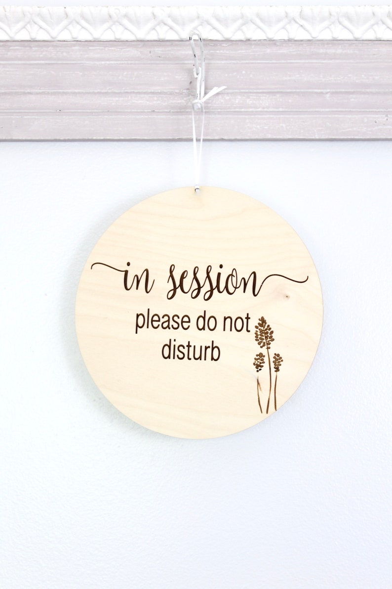 In Session Sign Welcome Sign Spa Sign Laser Engraved - Etsy