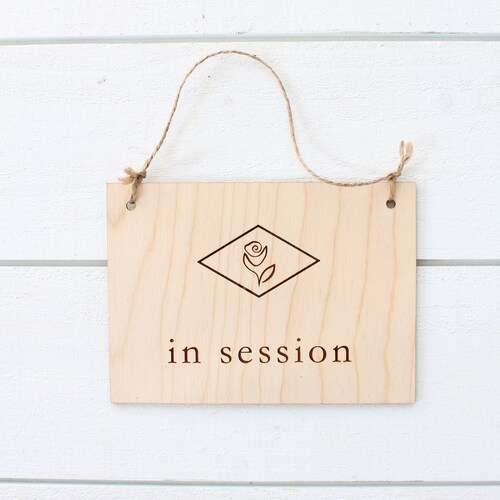 In Session Sign Welcome Sign Spa Sign Wood Door Sign - Etsy