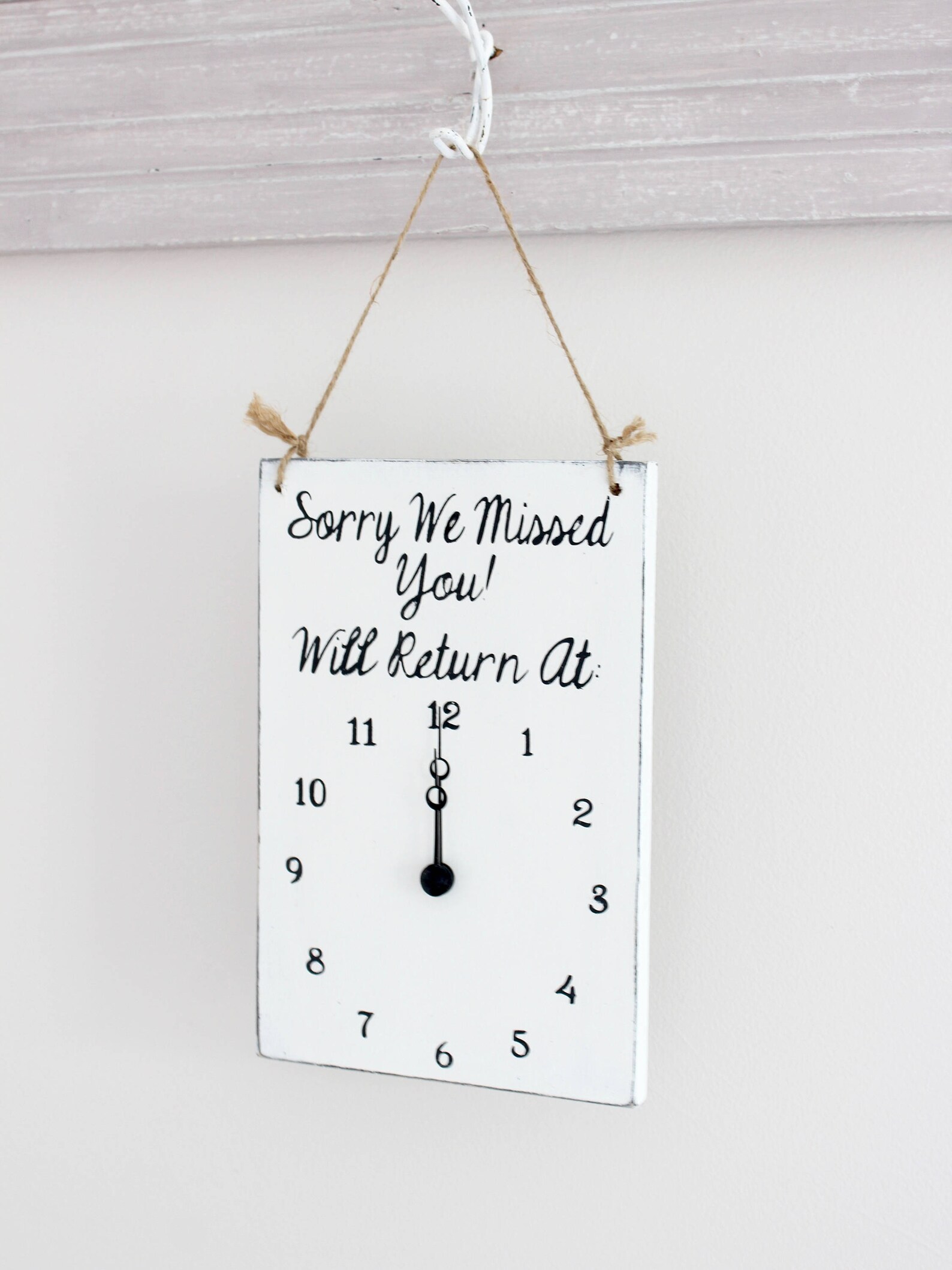 Business Sign Will Return Clock Sign Store Hour Sign Clock - Etsy