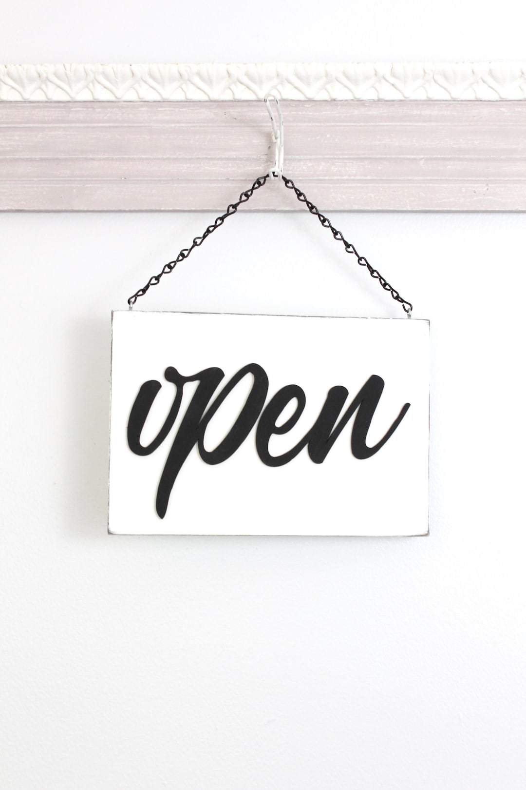 Modern Business Sign, Laser Cut Open Sign, Closed Sign, Custom Sign ...