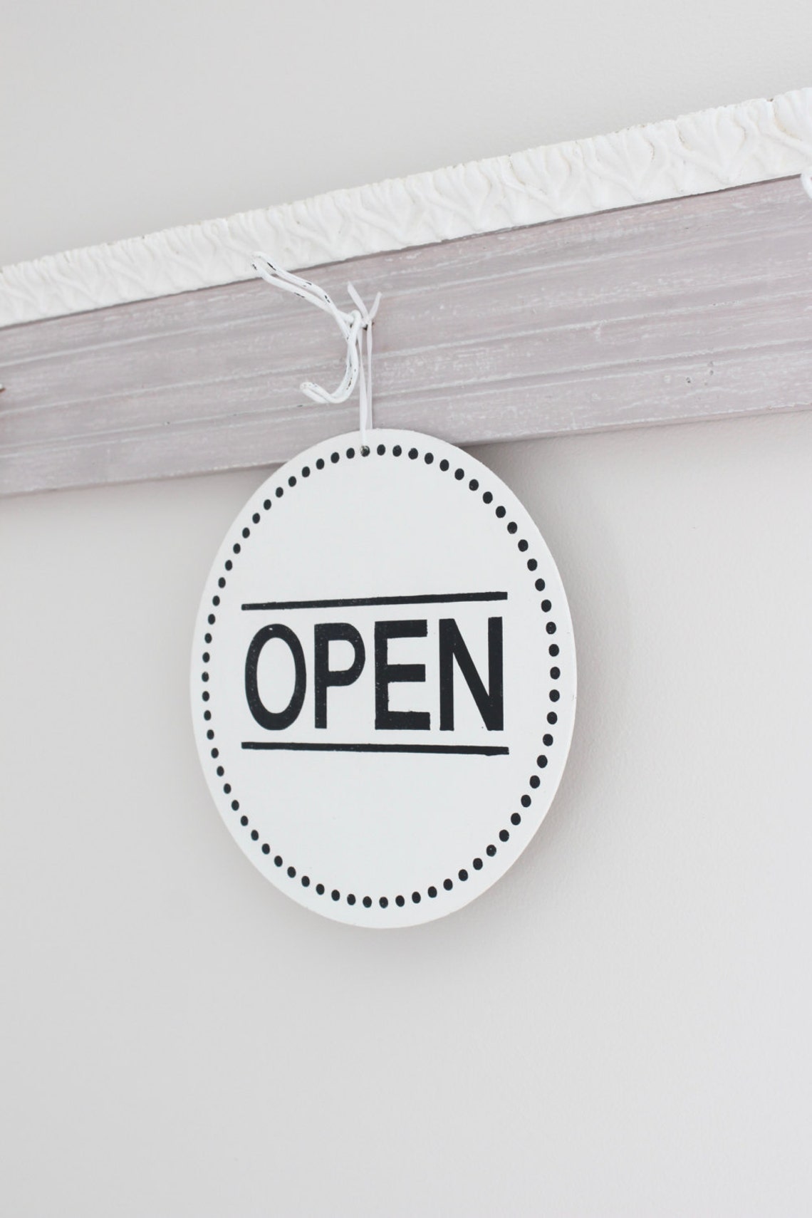 Round Modern Business Sign Open Sign Closed Sign Custom - Etsy