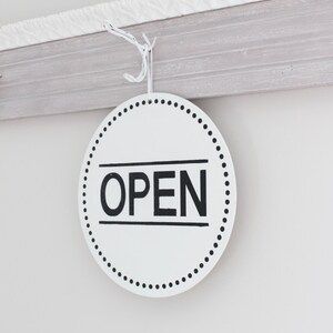 Round Modern Business Sign, Open Sign, Closed Sign, Custom Sign, Store ...