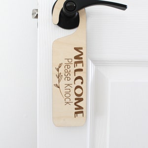 In Session Door Hanger Sign, Do Not Disturb Door Sign, Laser Engraved ...