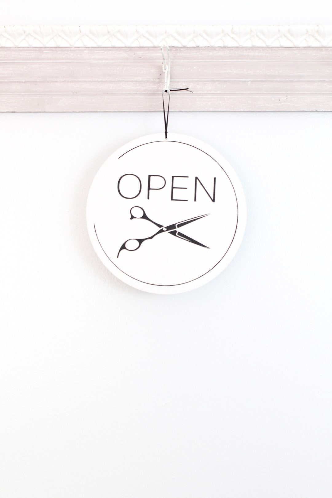 Open and Closed Business Sign, Hair Stylist Sign, Barber Shop Sign ...