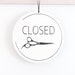 Open and Closed Business Sign, Hair Stylist Sign, Barber Shop Sign ...