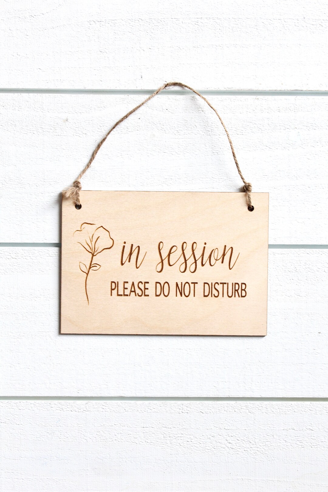 In Session Sign, Welcome Sign, Spa Sign, Laser Engraved Wood Door Sign ...