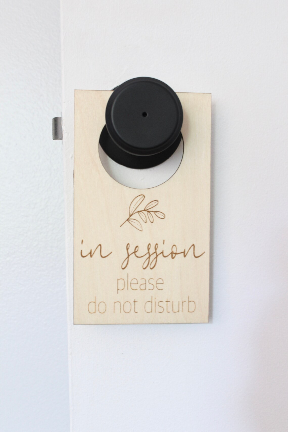 In Session Door Hanger Sign, Do Not Disturb Door Sign, Laser Engraved ...