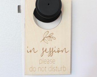 Do Not Disturb Door Hanger Sign Office Sign Laser Engraved | Etsy