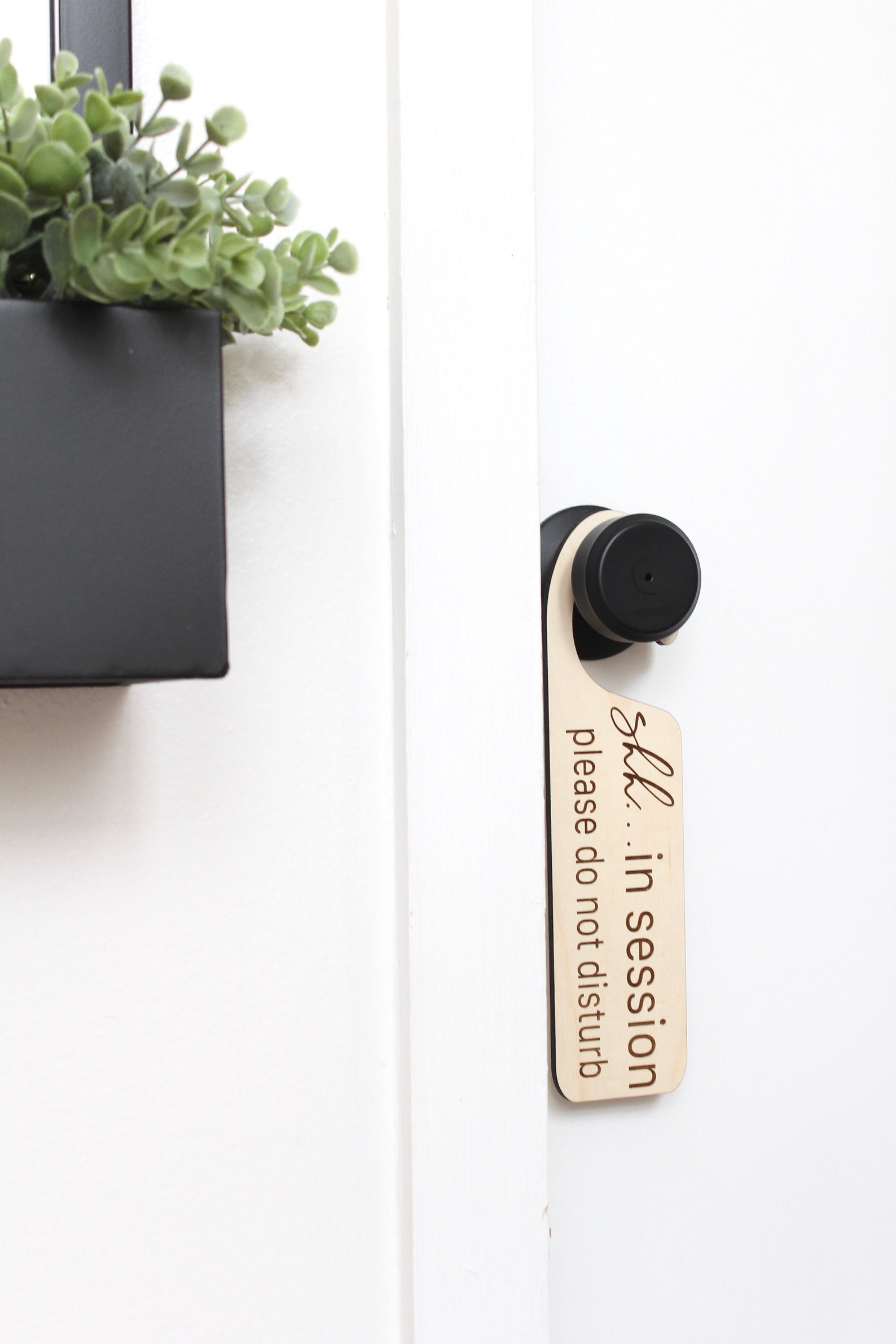 In Session Door Hanger Sign Do Not Disturb Door Sign Laser | Etsy