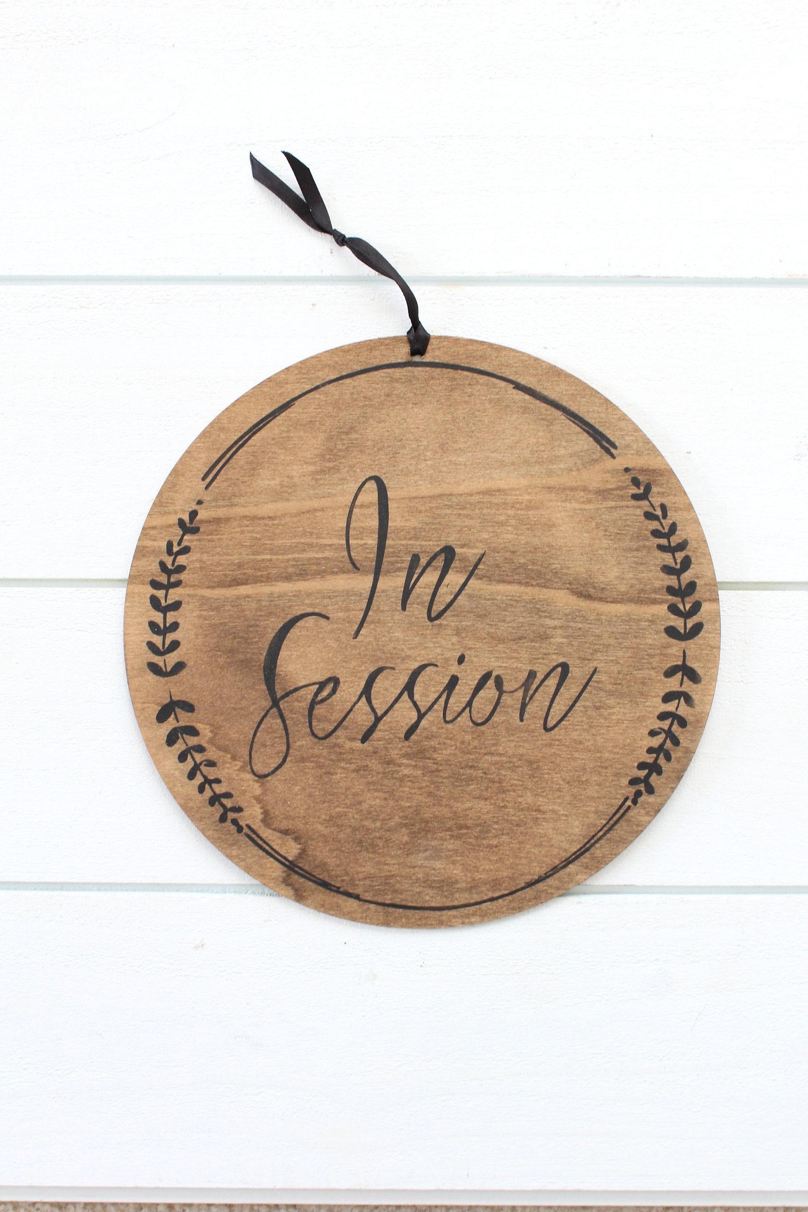 In Session Sign, Round Business Signage, Welcome Business Sign, Double ...