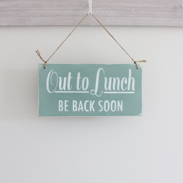 Out to Lunch Sign - Etsy