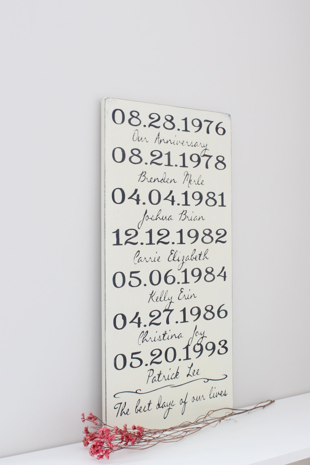 Important Date Wood Sign Wedding Date Sign Personalized | Etsy