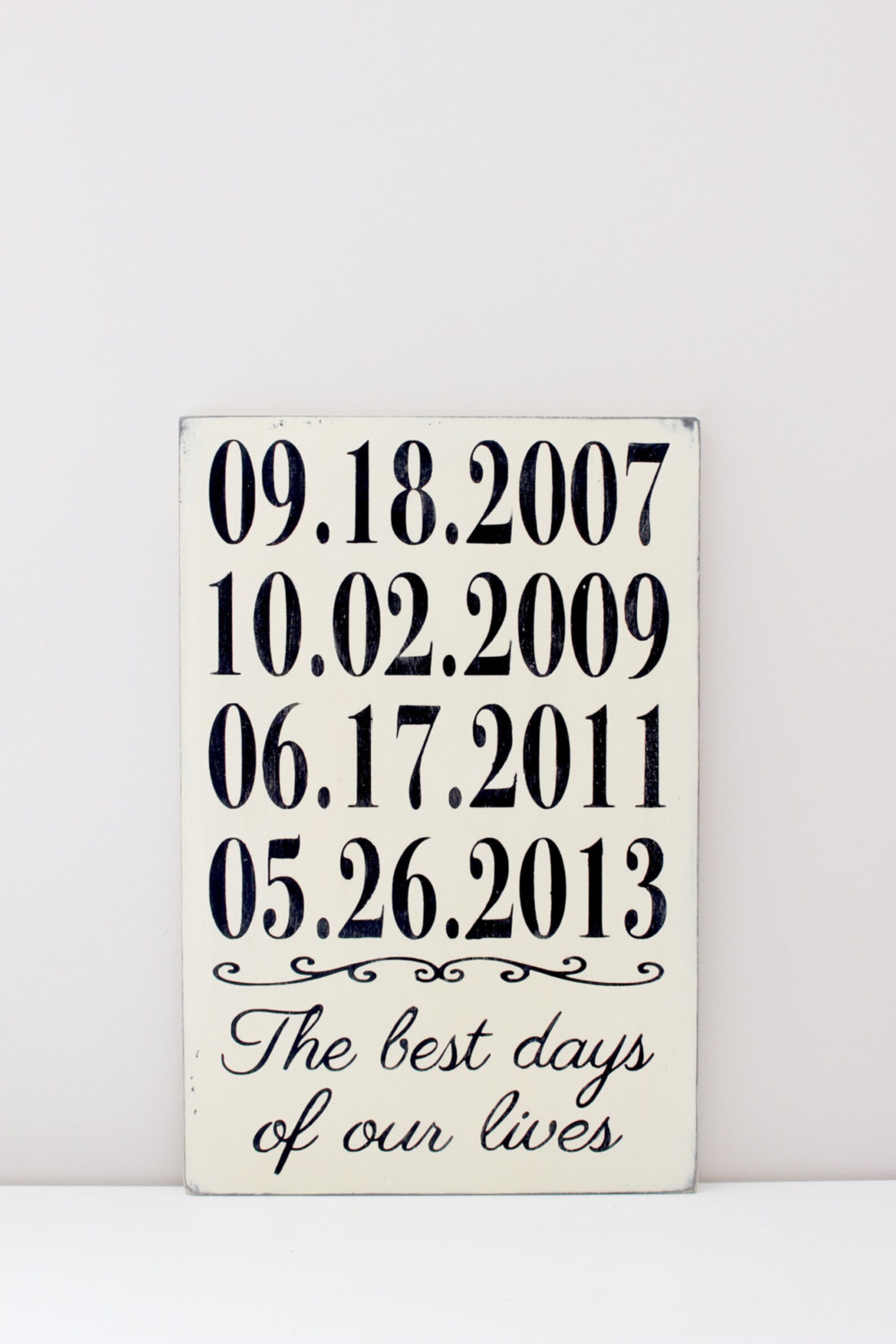 Important Date Sign Personalized Wood Sign Christmas Gift - Etsy