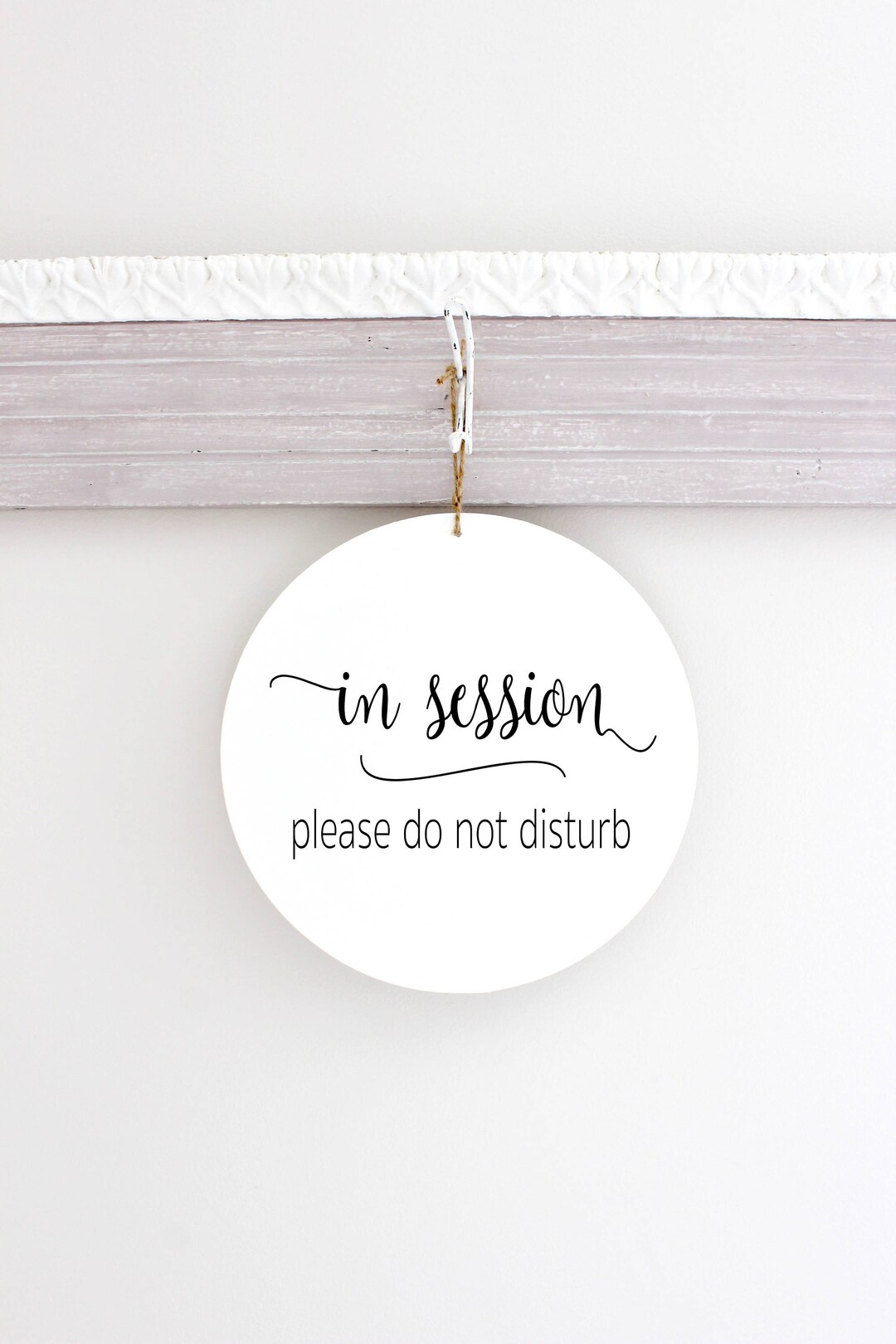 Round Modern in Session Sign, Do Not Disturb Sign, Welcome Business ...