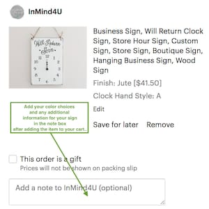 Modern Be Back Soon Clock Sign, Will Return Soon Sign, Round Store Hour ...