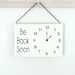 Business Sign, Be Back Soon Clock Sign, Store Hours Sign, Custom Sign ...