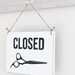 Open and Closed Business Sign Hair Stylist Sign Barber Shop - Etsy
