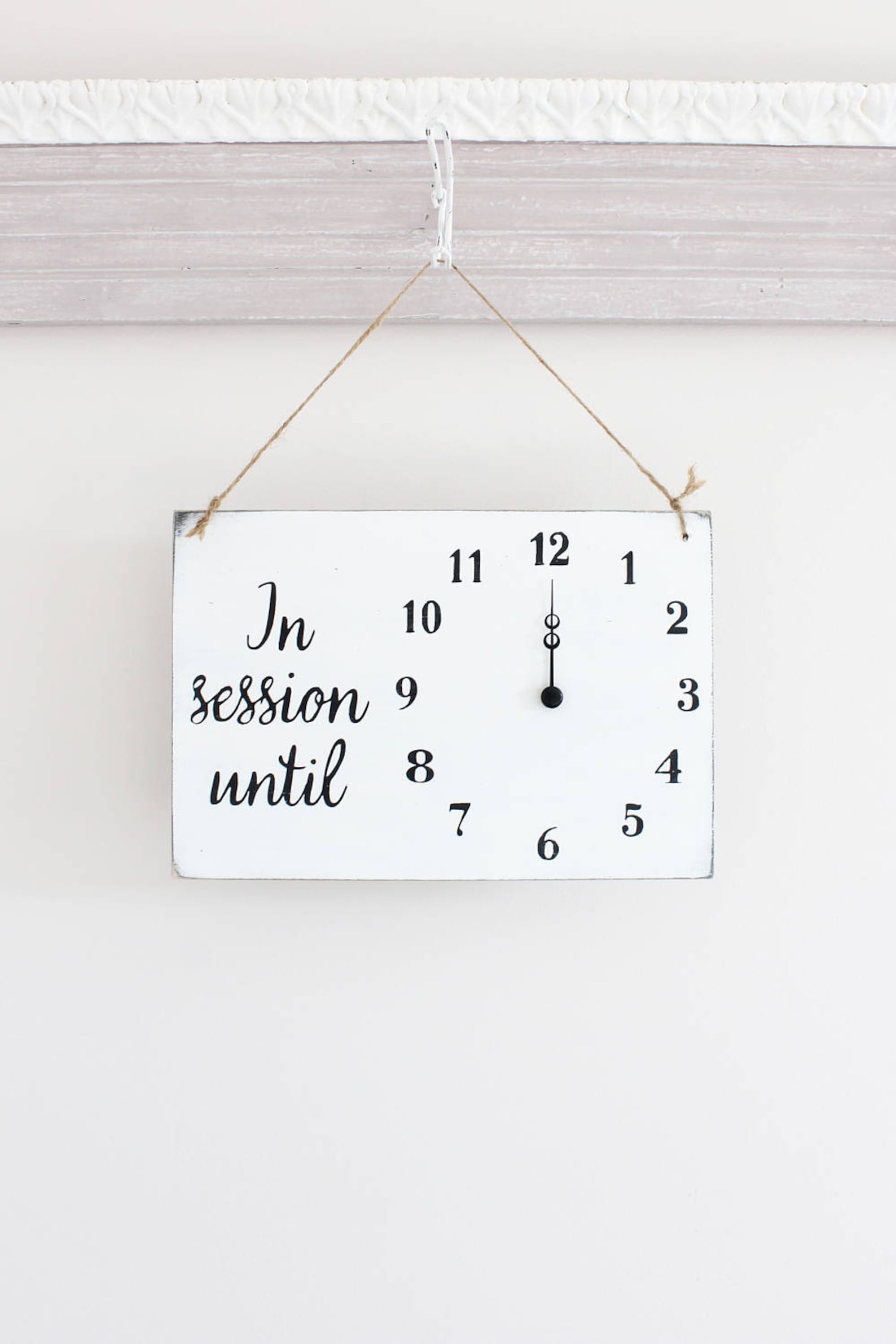 Will Return Soon in Session Clock Sign Wood Business Sign - Etsy
