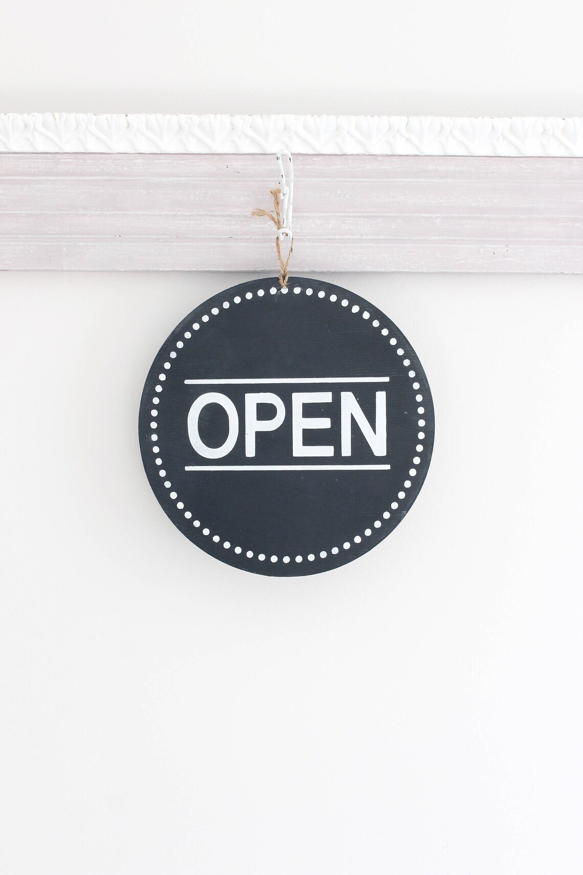 Open Sign Closed Sign Round Modern Business Sign Custom - Etsy